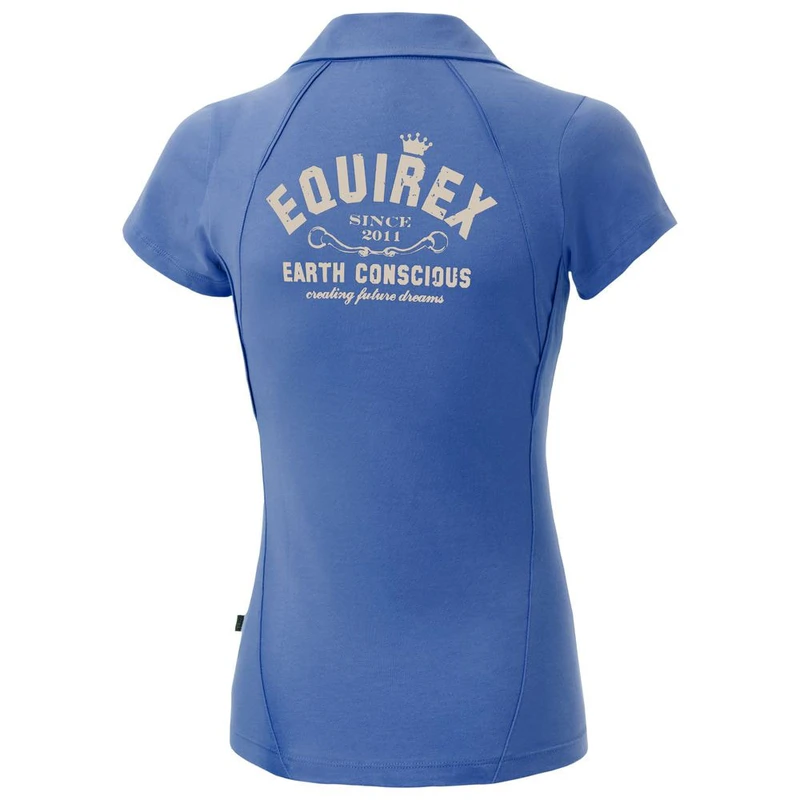 Equirex Womens Organic Cotton Luna Polo (Spring Blue) | Sportpursuit.c