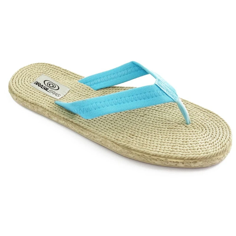 Brasileras Womens Spar Flip Flops (Light Blue) | Sportpursuit.com