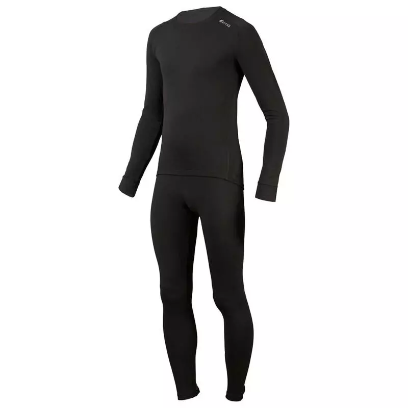 Attiq Mens Active Meryl Skinlife Set (Black) | Sportpursuit.com