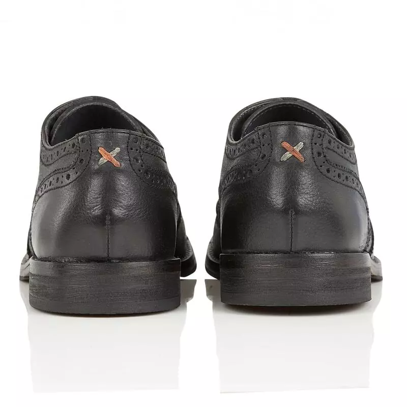 Frank Wright Mens Merc Shoes (Black Leather) | Sportpursuit.com