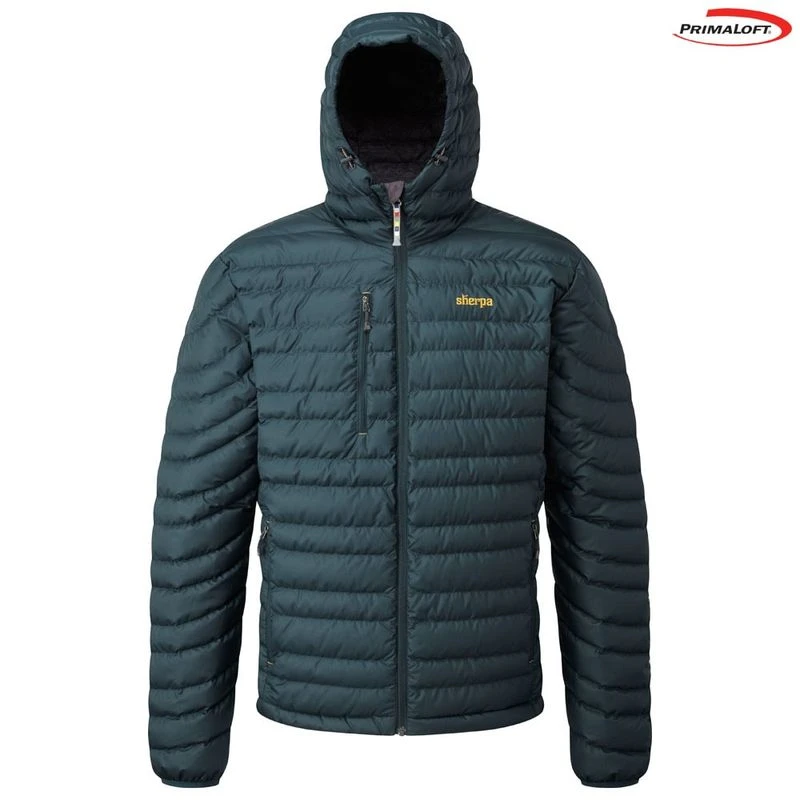 Sherpa Mens Nangpala Hooded Down Jacket (Taal/Ason Brass) | Sportpursu