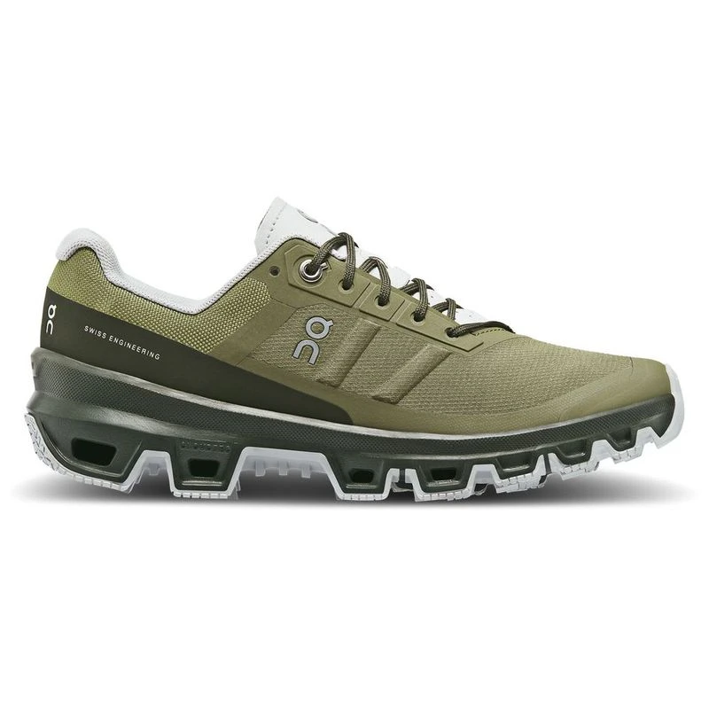 On Running Womens Cloudventure Running Shoes (Olive/Fir) | Sportpursui