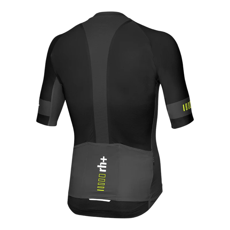 rhplus Mens Speed Cycling Jersey (Black/Beluga Black/Acid Lime) | Spor