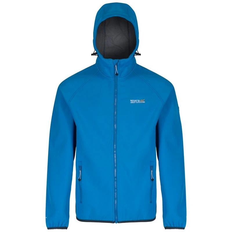 Regatta Mens Arec Softshell Jacket (Hydro Blue/Seal Grey) | Sportpursu