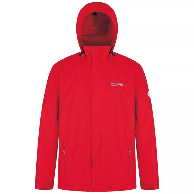 Regatta Mens Matt Waterproof Jacket (Pepper/Chilli Pepper) | Sportpurs