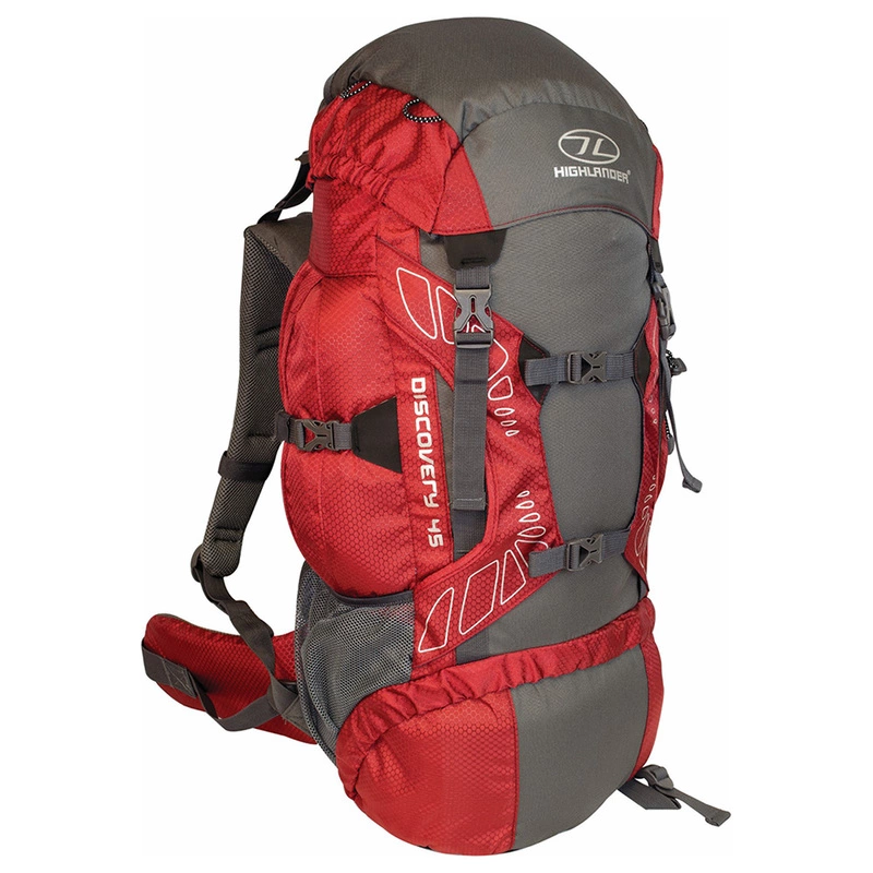 Highlander Discovery 45L Rucksack (Chilli/Grey) | Sportpursuit.com