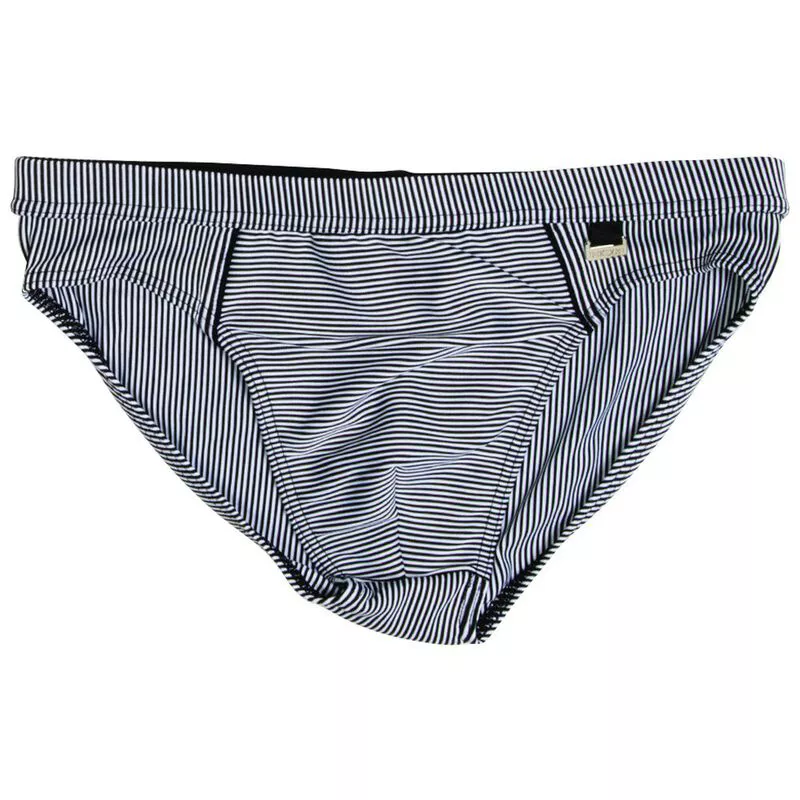 HOM Mens Rhythm Mini Swim Briefs (Black/White) | Sportpursuit.com