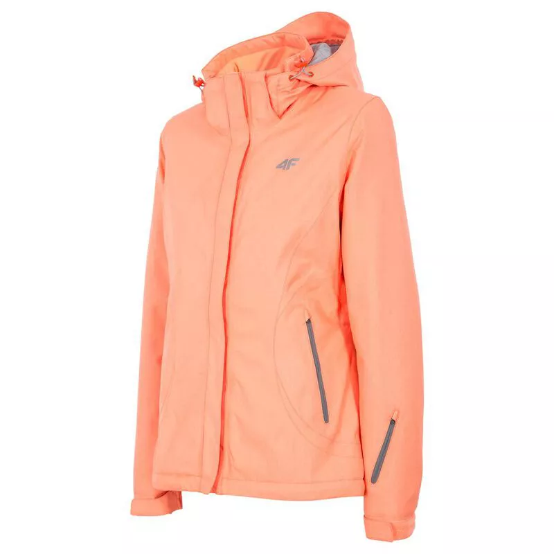 4F Womens Aquatech 5000 Ski Jacket (Salmon Coral) | Sportpursuit.com