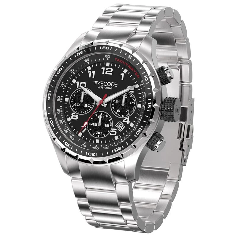 TimeCode Mens Sputnik 1957 Watch (Metallic/Metallic/Black) | Sportpurs