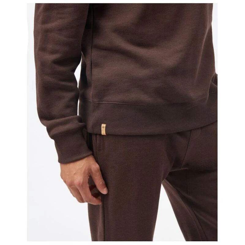 tentree Mens Treefleece Dorito Crew Neck Top (Dark Oak) | Sportpursuit
