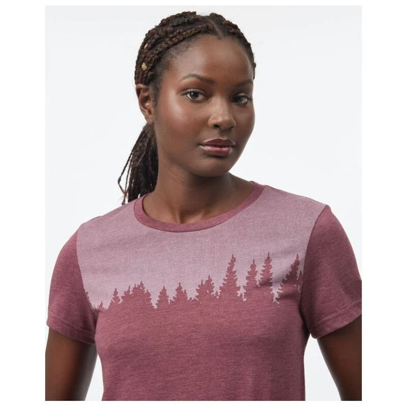tentree Womens Juniper T-Shirt (Fig Heather) | Sportpursuit.com