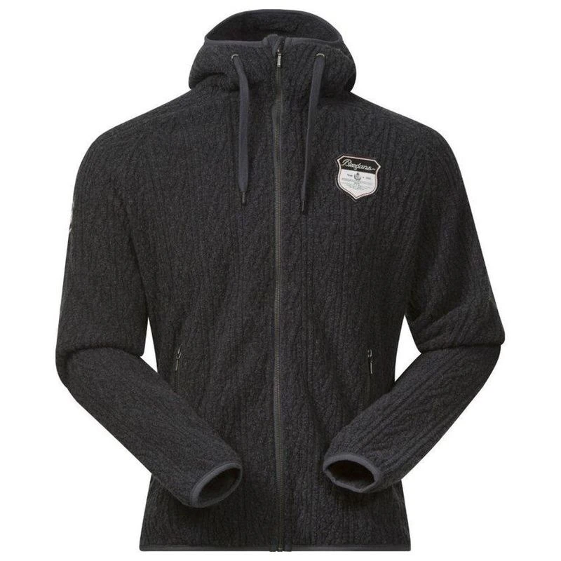 Bergans Mens Bergflette Wool Jacket (Solid Charcoal) | Sportpursuit.co