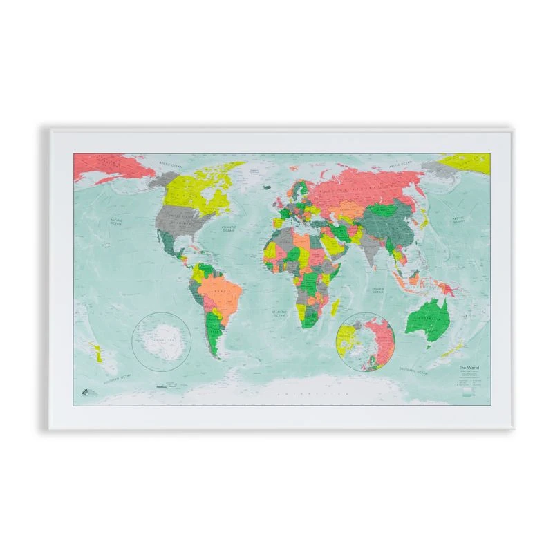 The Future Mapping Company Paper Winkel Tripel World Map (1000 x 645mm