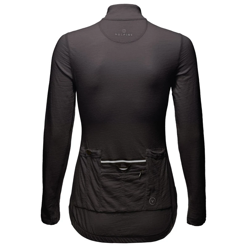 Vulpine Womens Long Sleeve Merino V3 Alpine Jersey (Charcoal) | Sportp