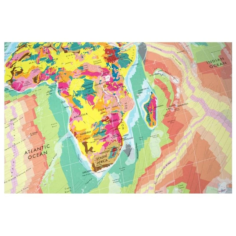 The Future Mapping Company Magnetic World Geology Map (1960 x 1000mm)