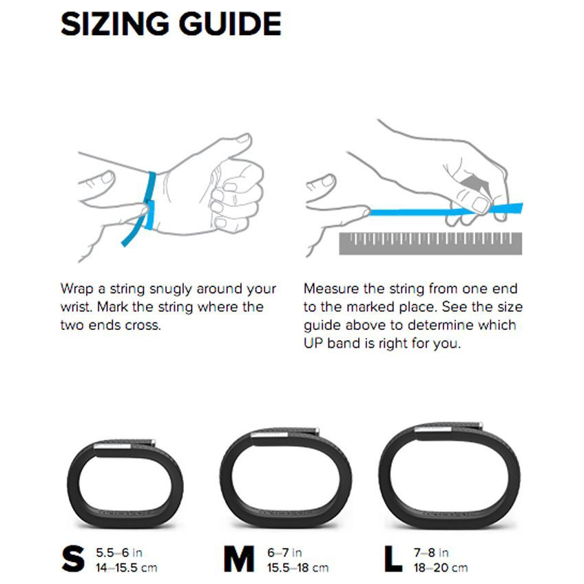 Jawbone Size Guide