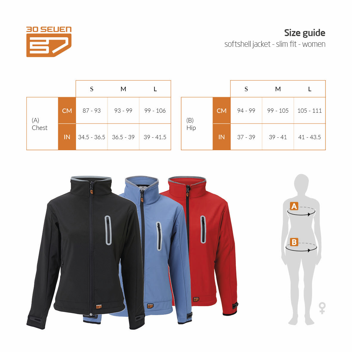 30Seven Size Guide