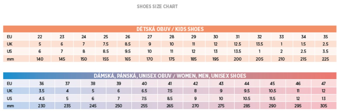 Alpine Pro Size Guide