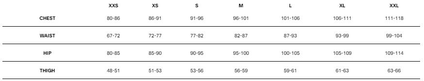 Pas Normal Studios Size Guide