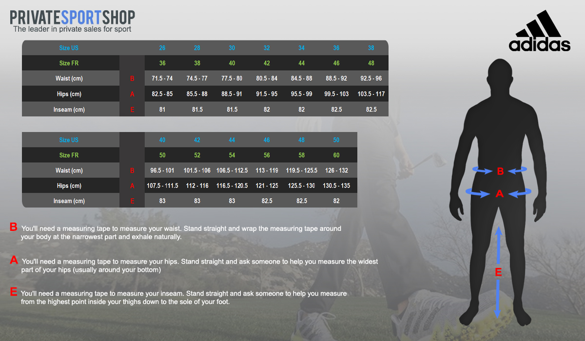 Adidas Size Guide