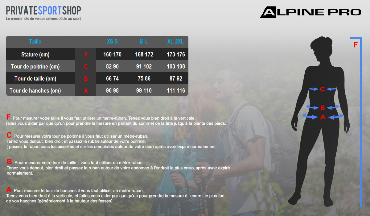 Alpine Pro Size Guide