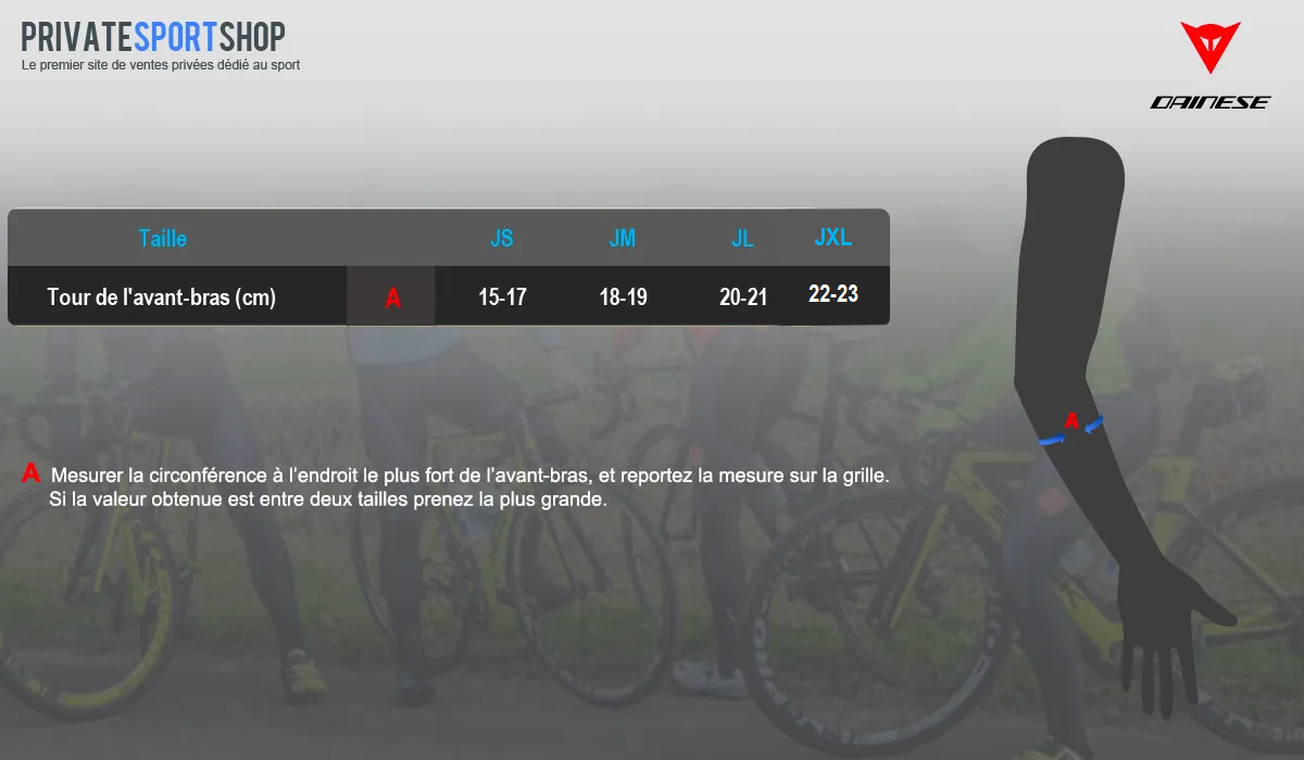 Dainese Size Guide