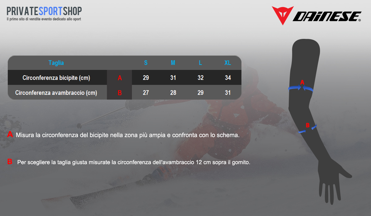 Dainese Size Guide
