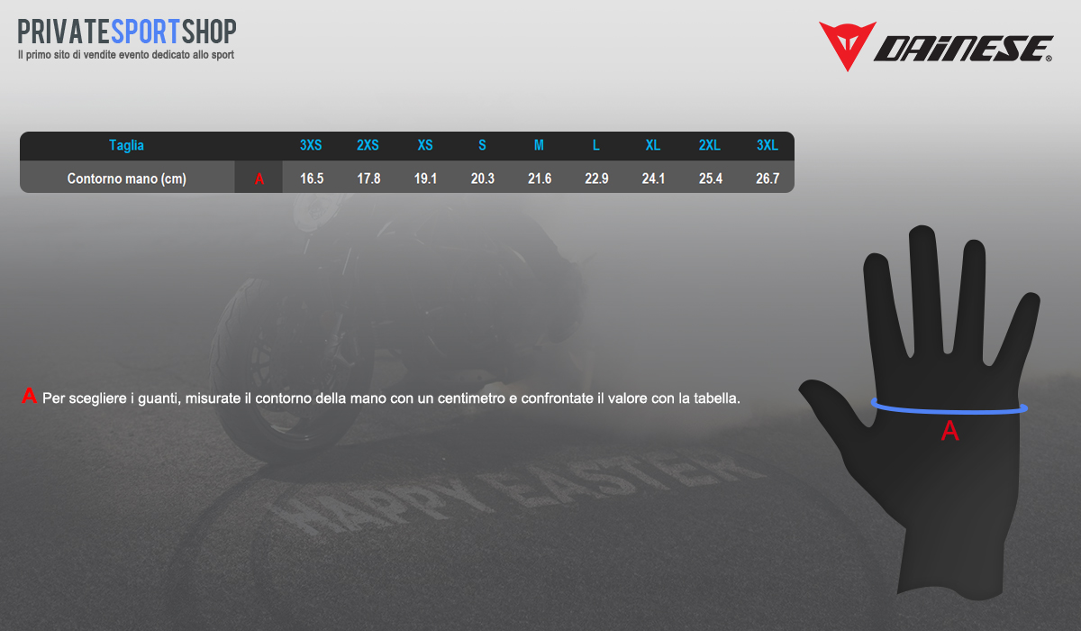 Dainese Size Guide