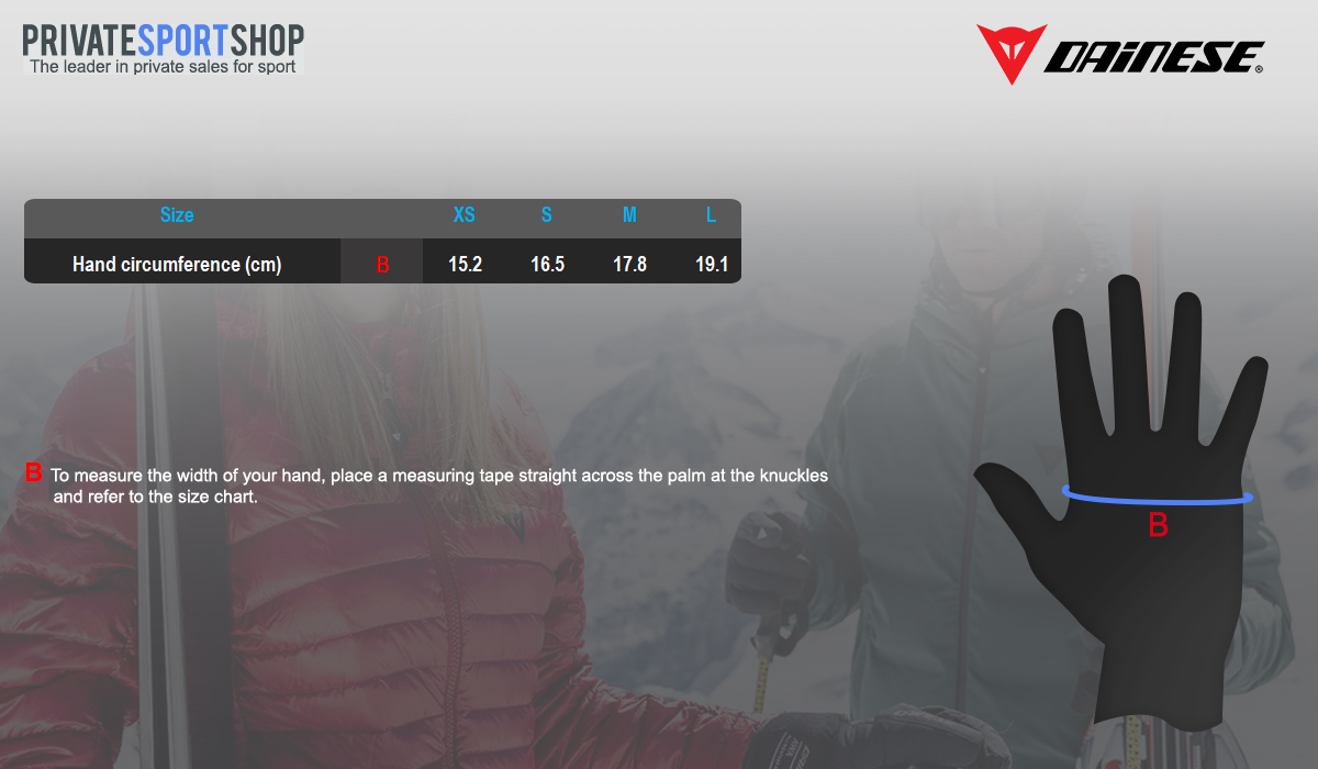 Dainese Size Guide