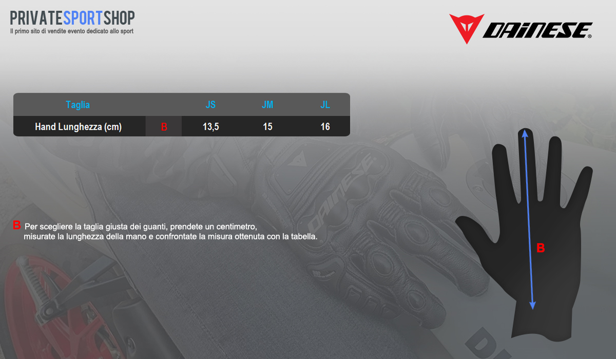 Dainese Size Guide