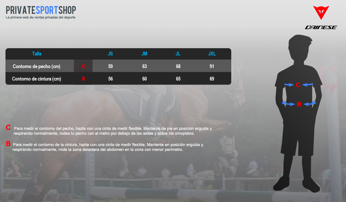 Dainese Size Guide