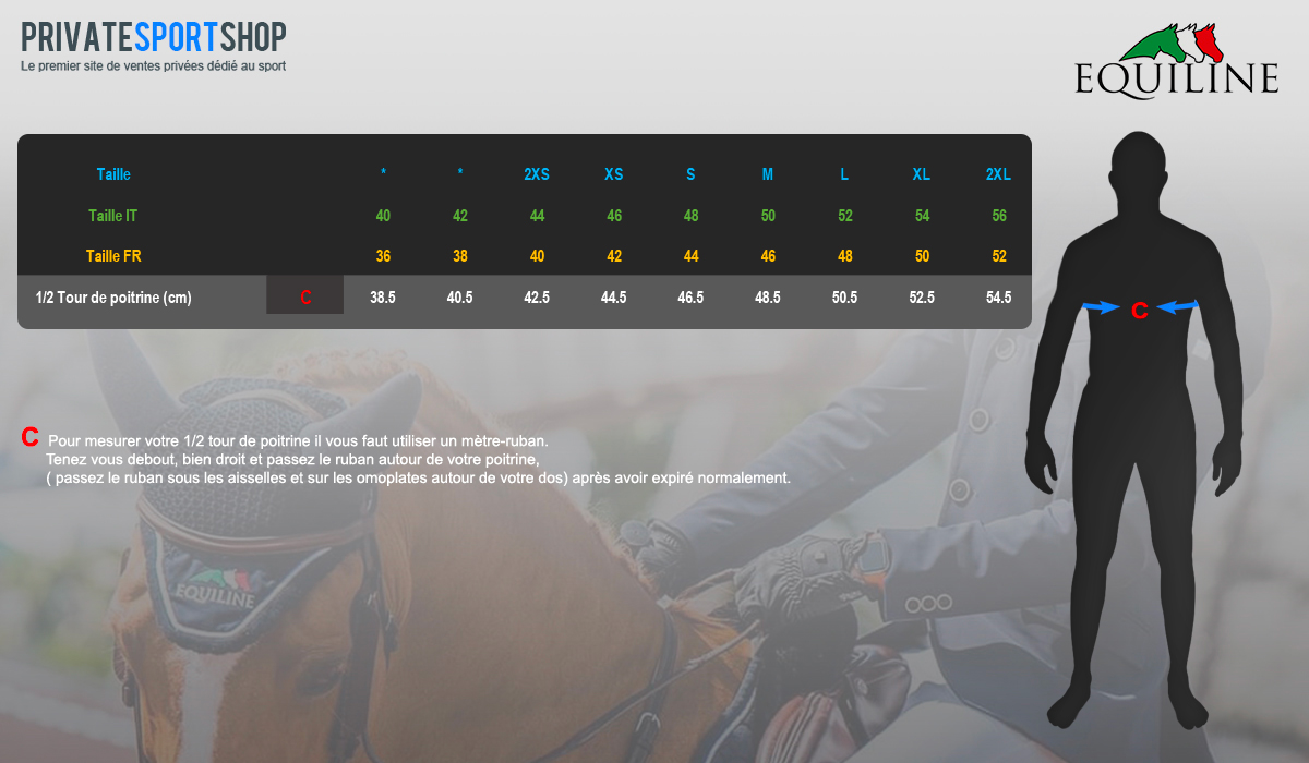 Equiline Size Guide