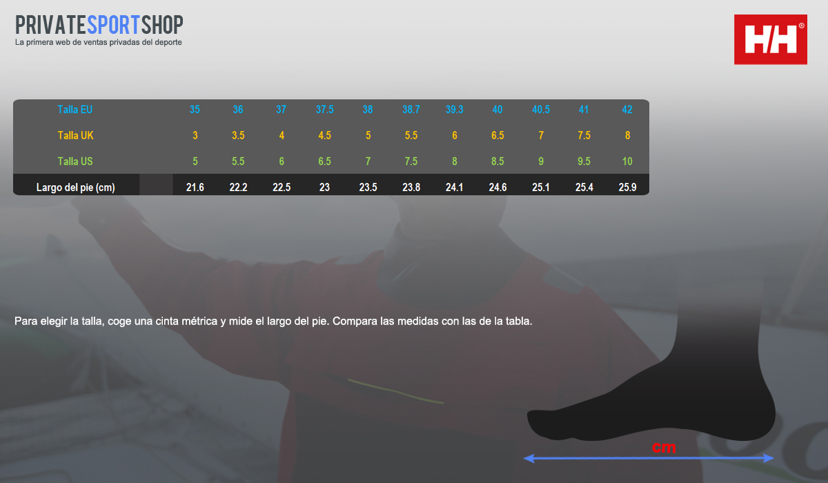 Helly Hansen Size Guide