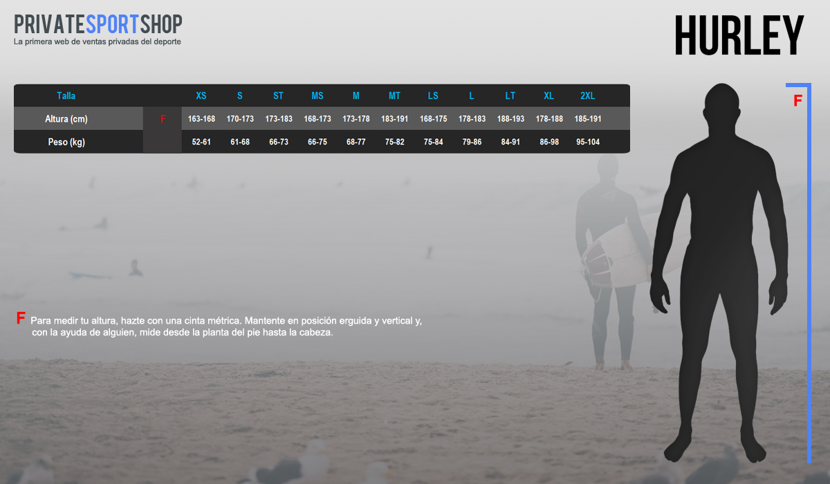 Hurley Size Guide