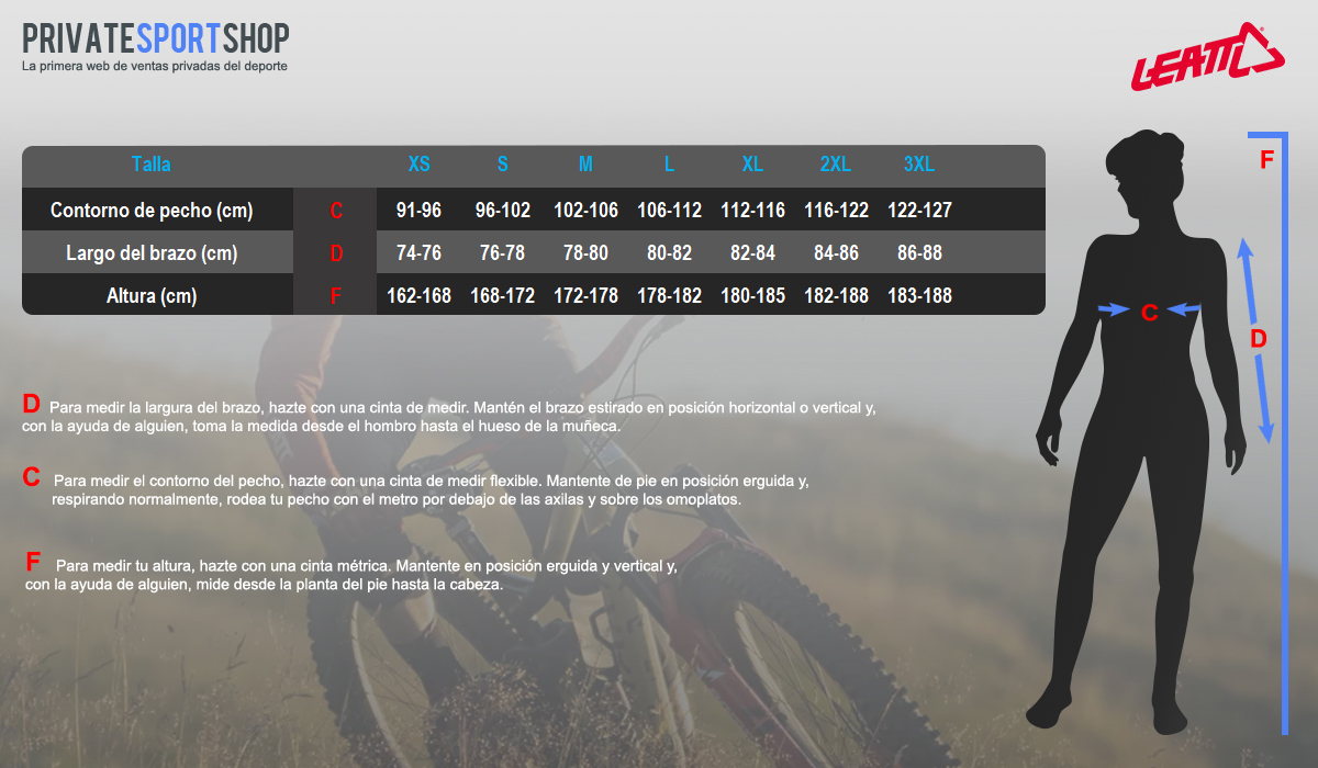 Leatt Size Guide