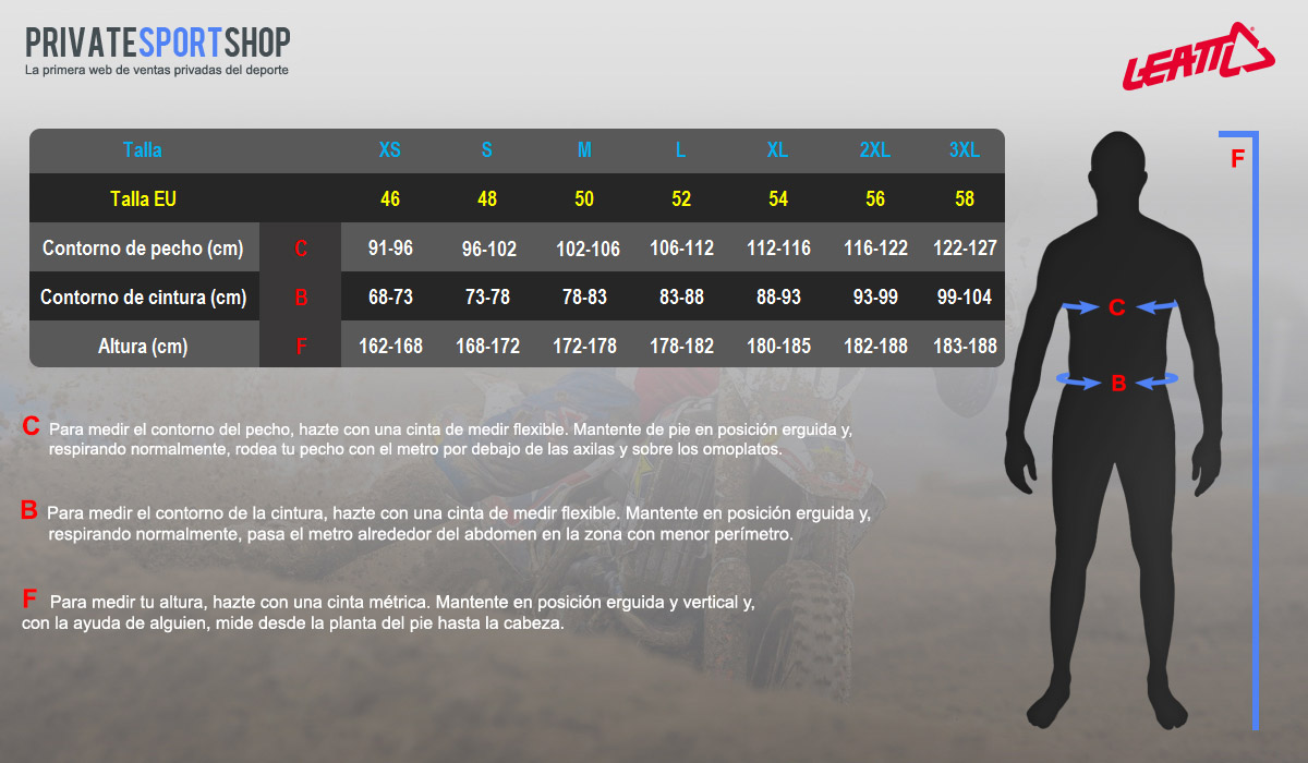 Leatt Size Guide
