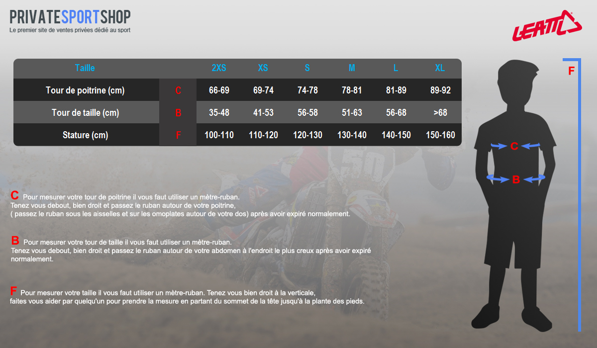 Leatt Size Guide