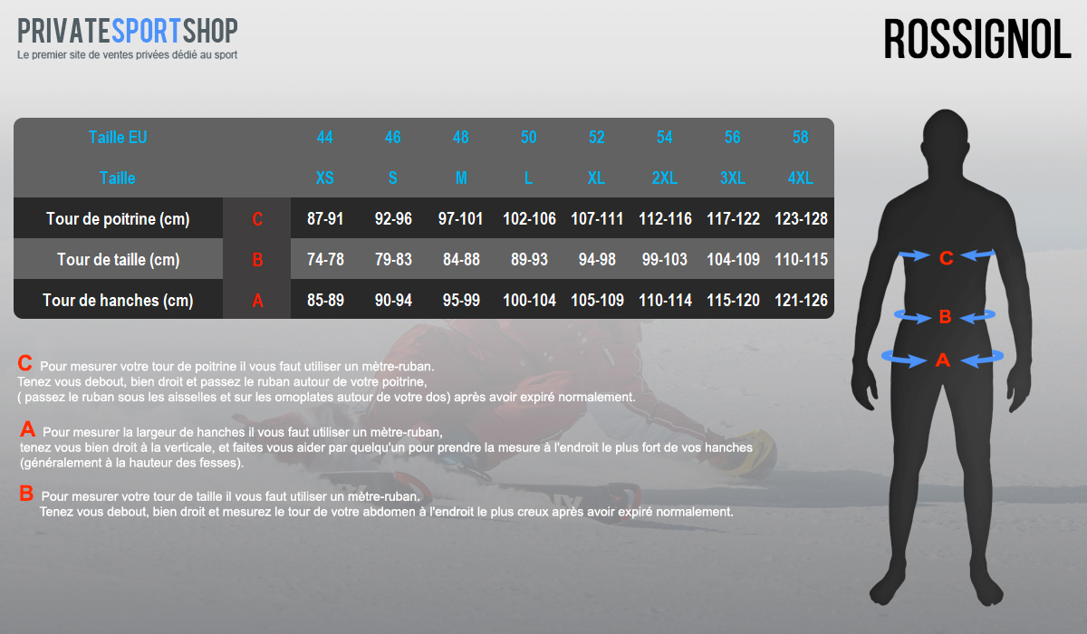 Rossignol Size Guide