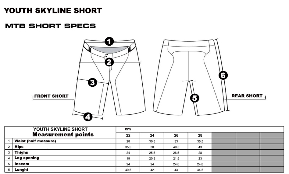 Troy Lee Size Guide