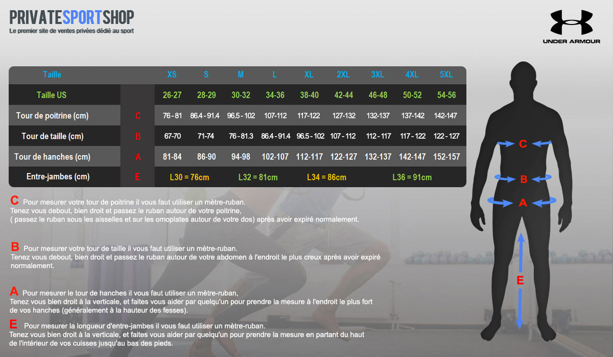 Under Armour Size Guide