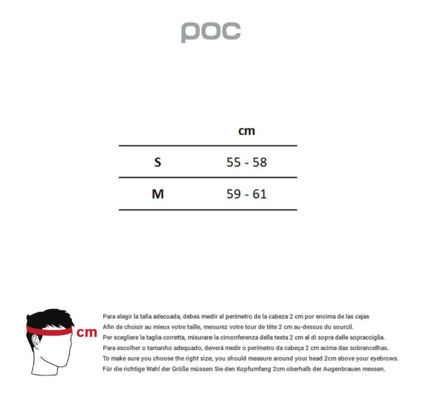 POC Size Guide