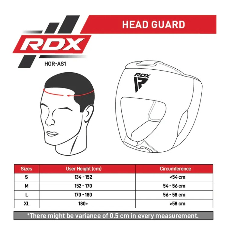 RDX Sports Size Guide