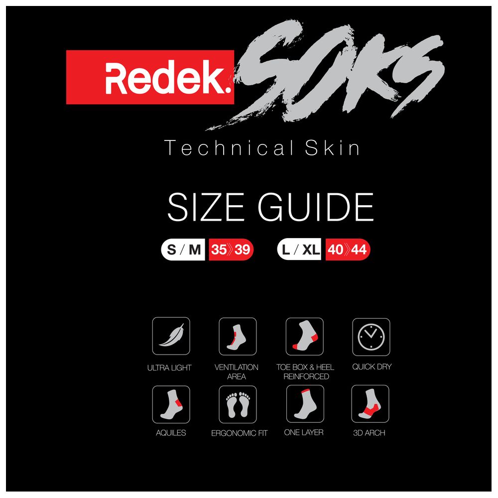 Redek Size Guide