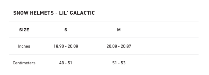Spy Optic Size Guide