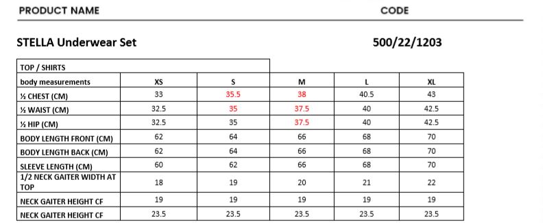 Viking Europe Size Guide