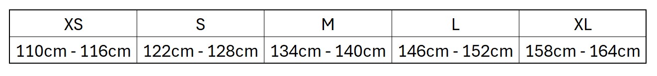 Agu Size Guide