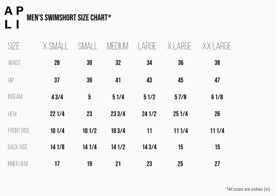 Apres Life Size Guide