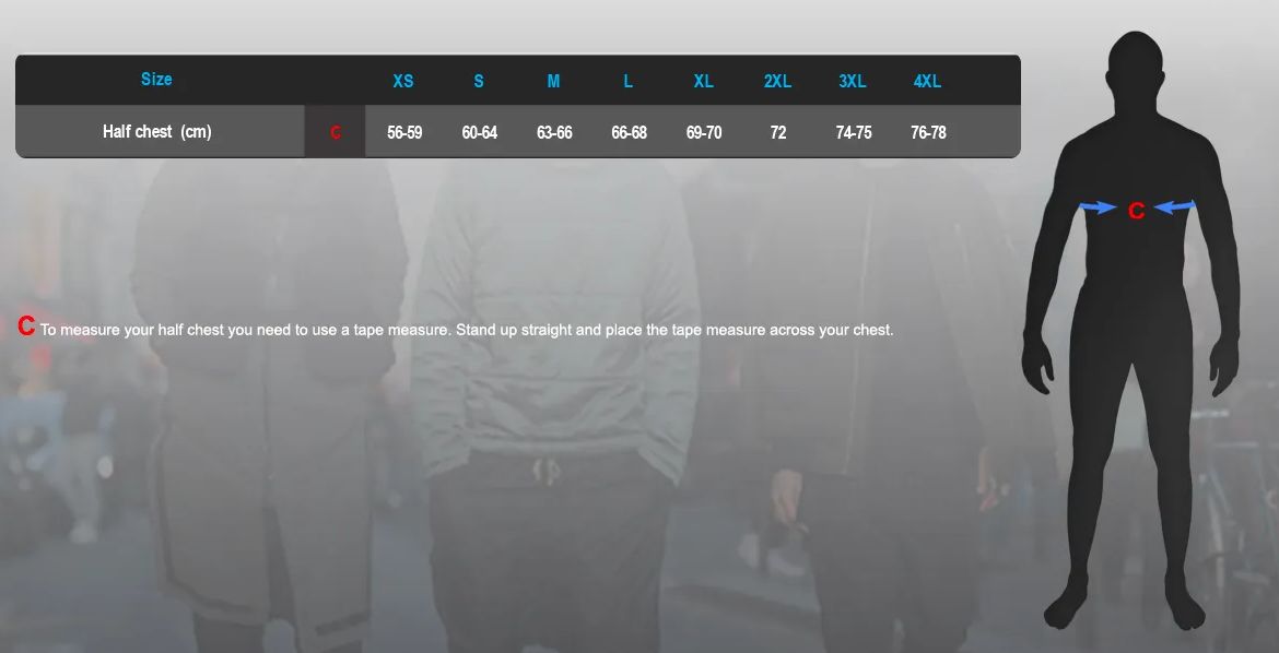 Brandit Wear Size Guide