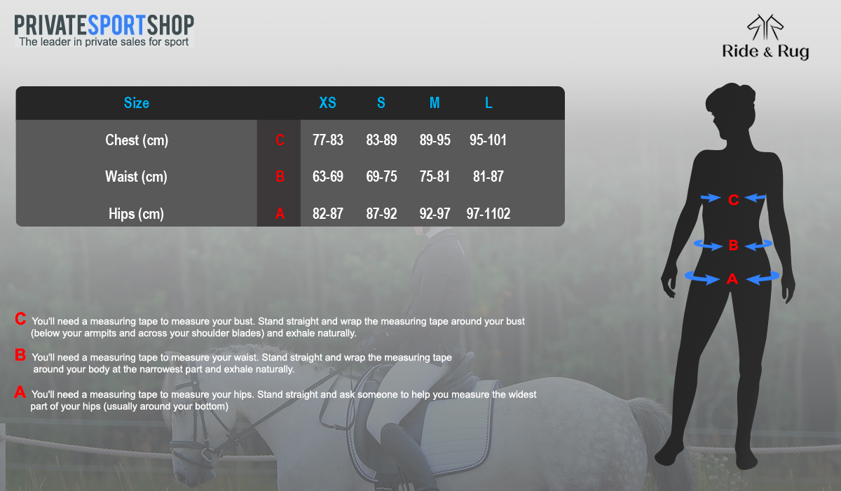 Ride and Rug Size Guide