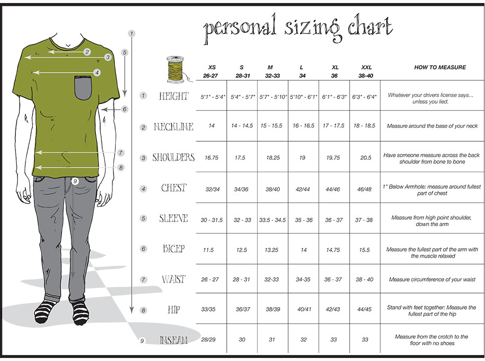 iNi Cooperative Size Guide